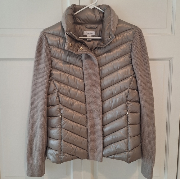 Calvin Klein | Jackets & Coats | Calvin Klein Gold Puffer Jacket | Poshmark